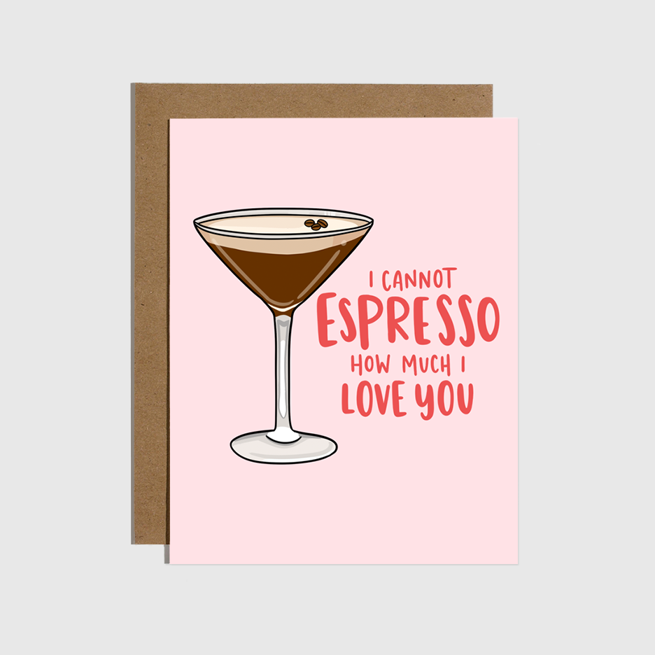Espresso Martini Love Card – Shop Angelina
