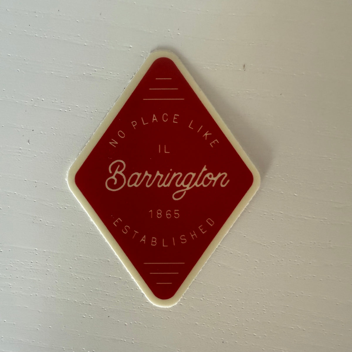 Barrington No Place Like Vinyl Sticker - Red – Shop Angelina