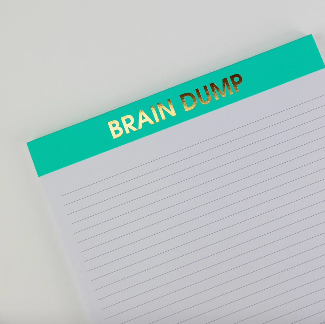 Brain Dump - Large Memo Lined Notepad – Shop Angelina